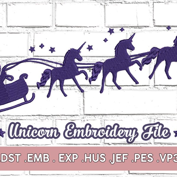 Unicorn Embroidery - Etsy