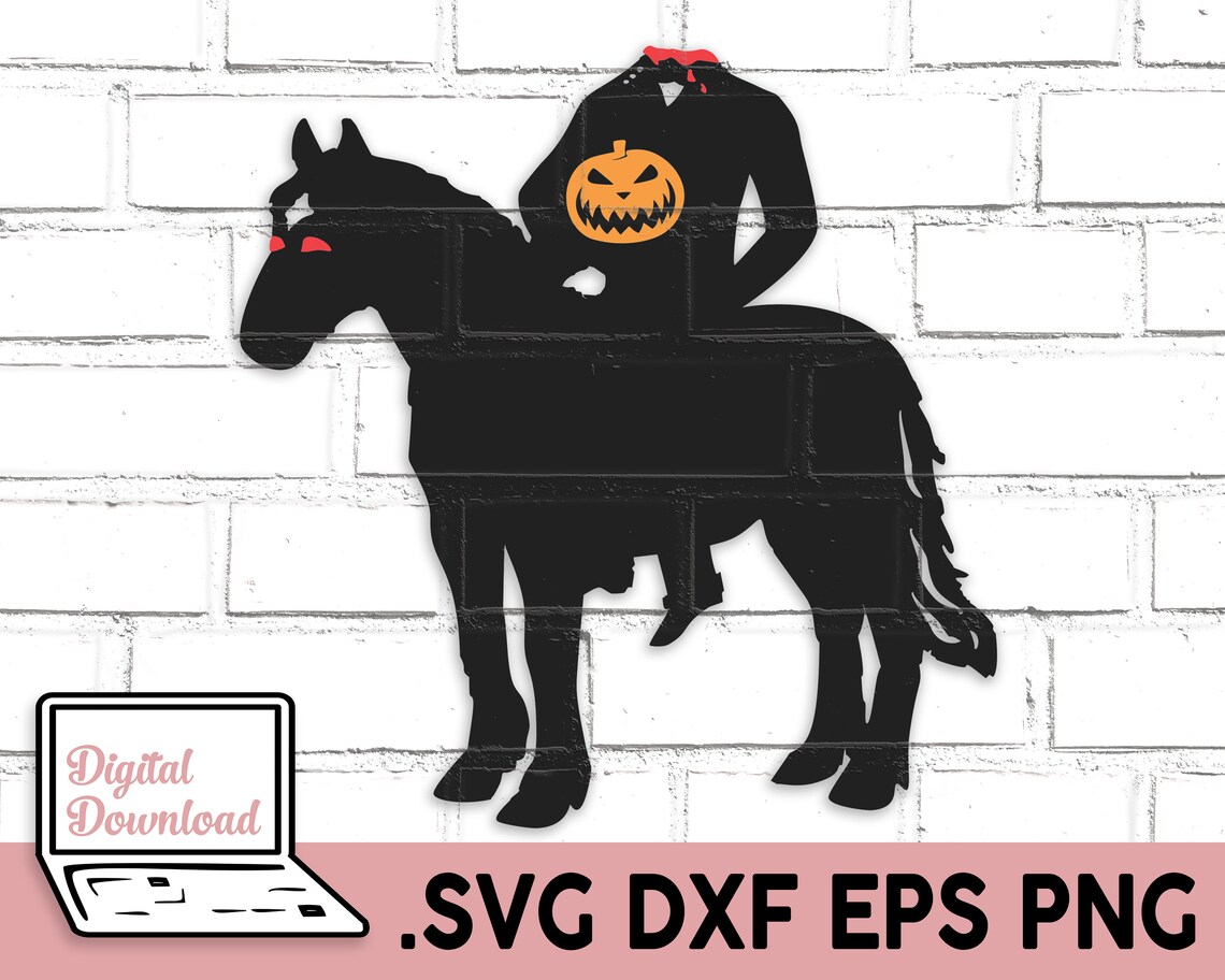 Headless Horseman SVG for Gothic Halloween Free Commercial | Etsy