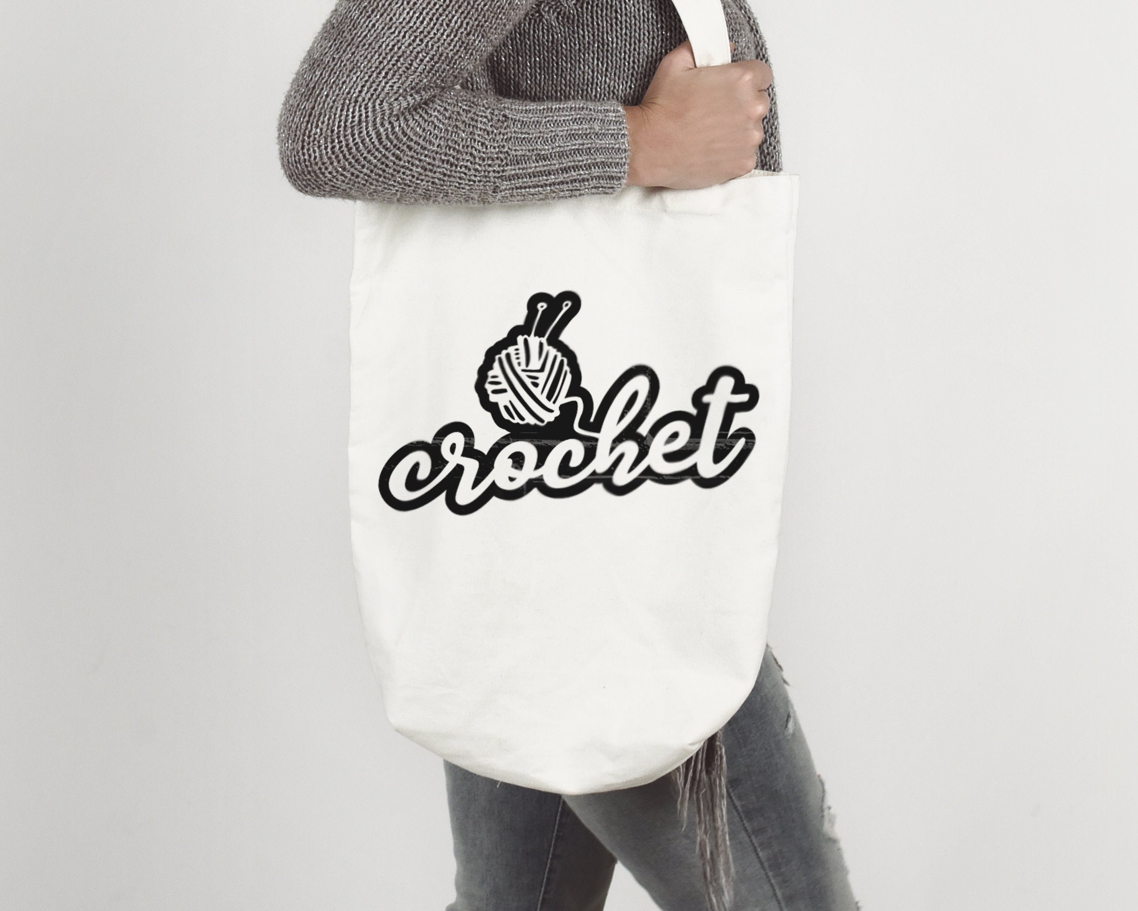 Crochet SVG Digital Crochet Logo to Print on Hoodies Tees - Etsy UK