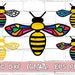 Bee SVG Bundle Rainbow Cut File With Bee Mosaic, Manchester, Pride ...