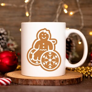 Gingerbread SVG Man in Wheelchair, and Gingerbread Woman in Wheelchair ...