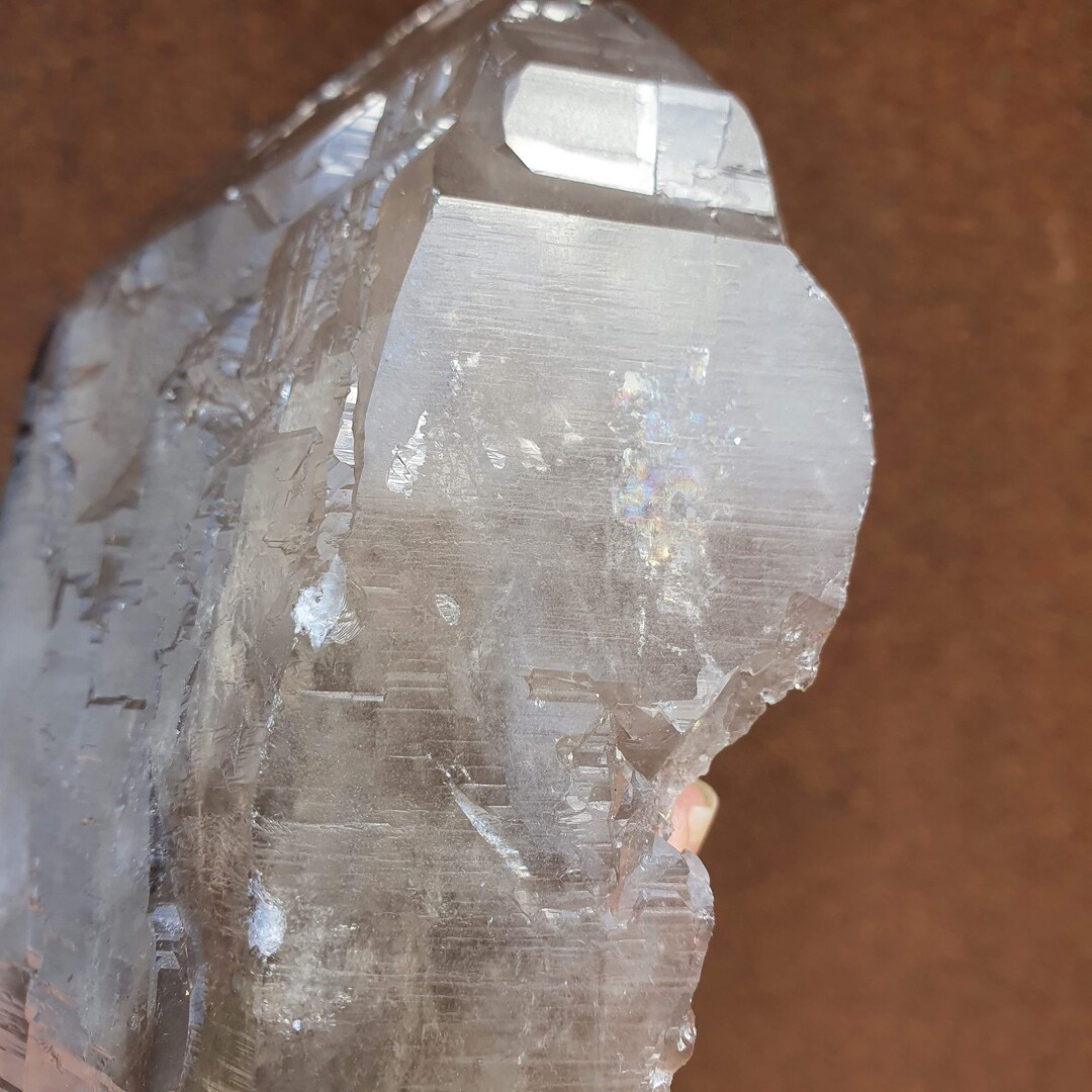 Smoky Elestial Quartz, Elestial Natural Crystal, Alligator Quartz ...