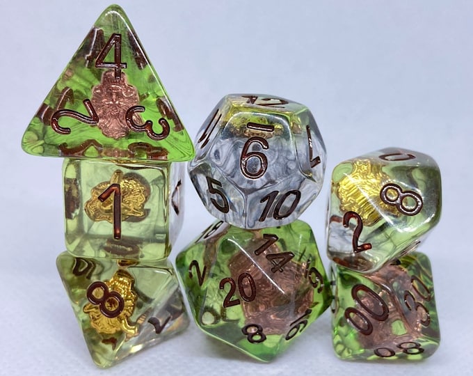Druid's Wild Shape Dice Set Polyhedral Dice Set - Etsy UK