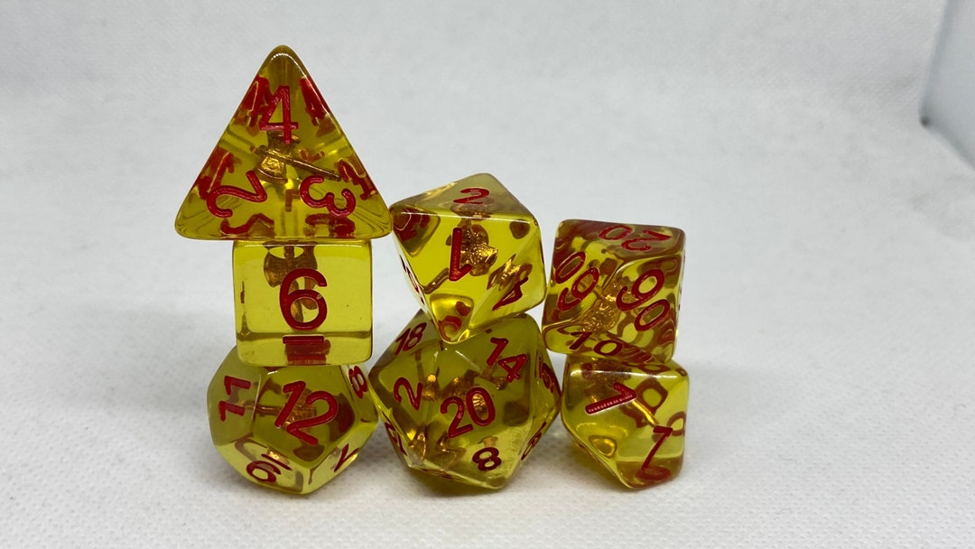 Barbarian Dice Set Barbarian's Axe Polyhedral Dice Set Dungeons and ...