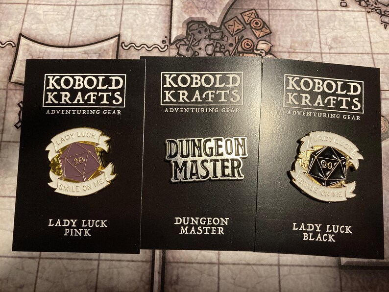 Dnd Enamel Pins 10 Styles Available Dungeons and Dragons | Etsy UK