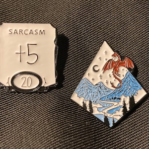 Dnd Enamel Pins 12 Styles Available Dungeons and Dragons Roleplaying ...