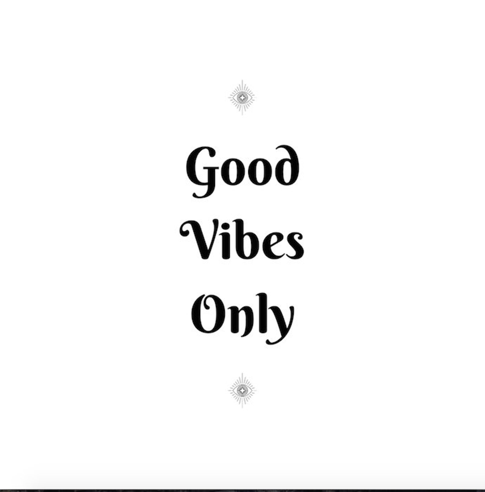 Good Vibes Only Print Printable Digital Download A4 - Etsy