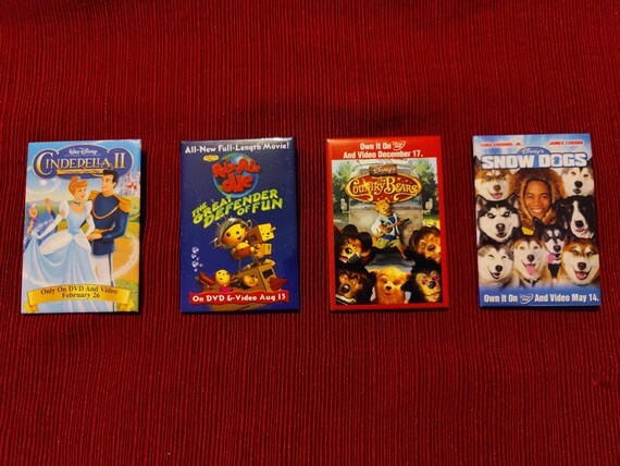 Disney Early 2000's Family Movie Promo Pins DVD/Video - Gem