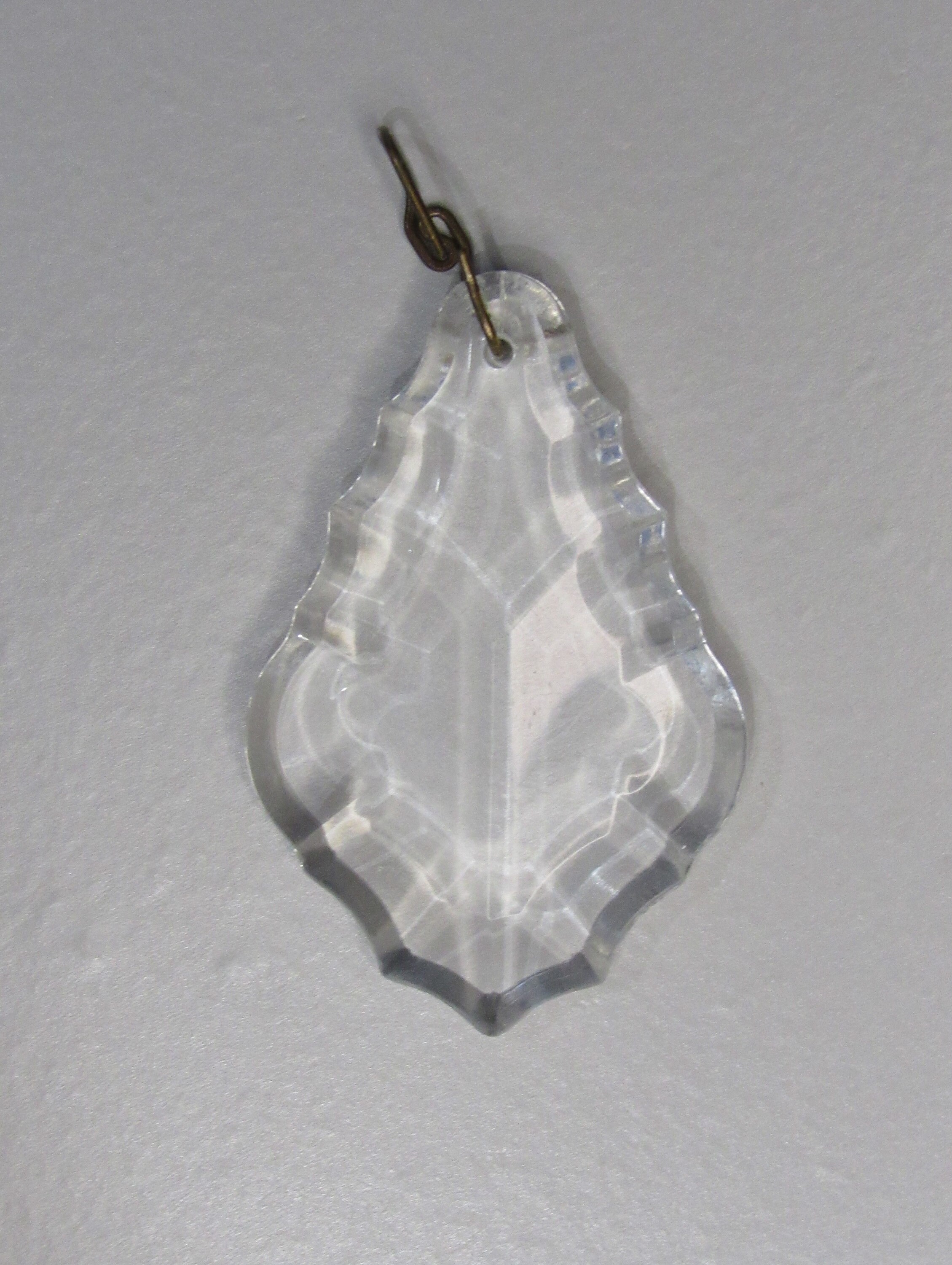 6 Vintage Chandelier Pendalogue Crystals; Clear Cut French Pendalogue ...