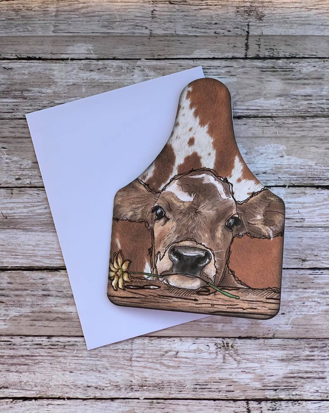 Cow Birthday Card, Heifer Card, Birthday Card for Friend - Etsy