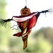 Halloween Stained Glass Scarecrow Pumpkin Decor Scary Halloween ...