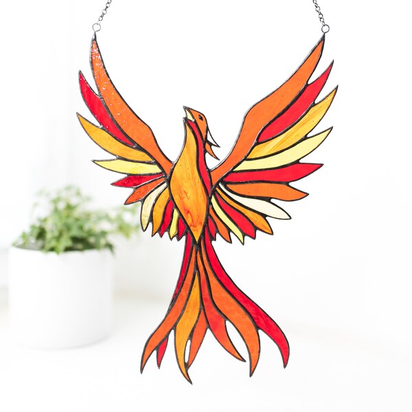 Phoenix Rising Window - Etsy