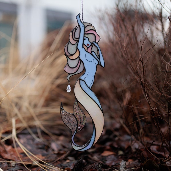 Stain Glass Mermaid - Etsy