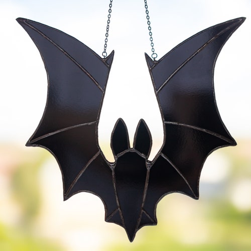 Handmade Stained Glass Bat - Etsy