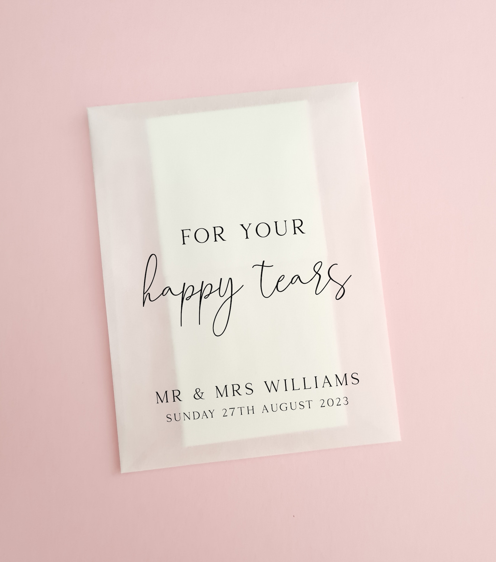 Happy Tears Wedding Tissues Packets 100% Biodegradable - Etsy