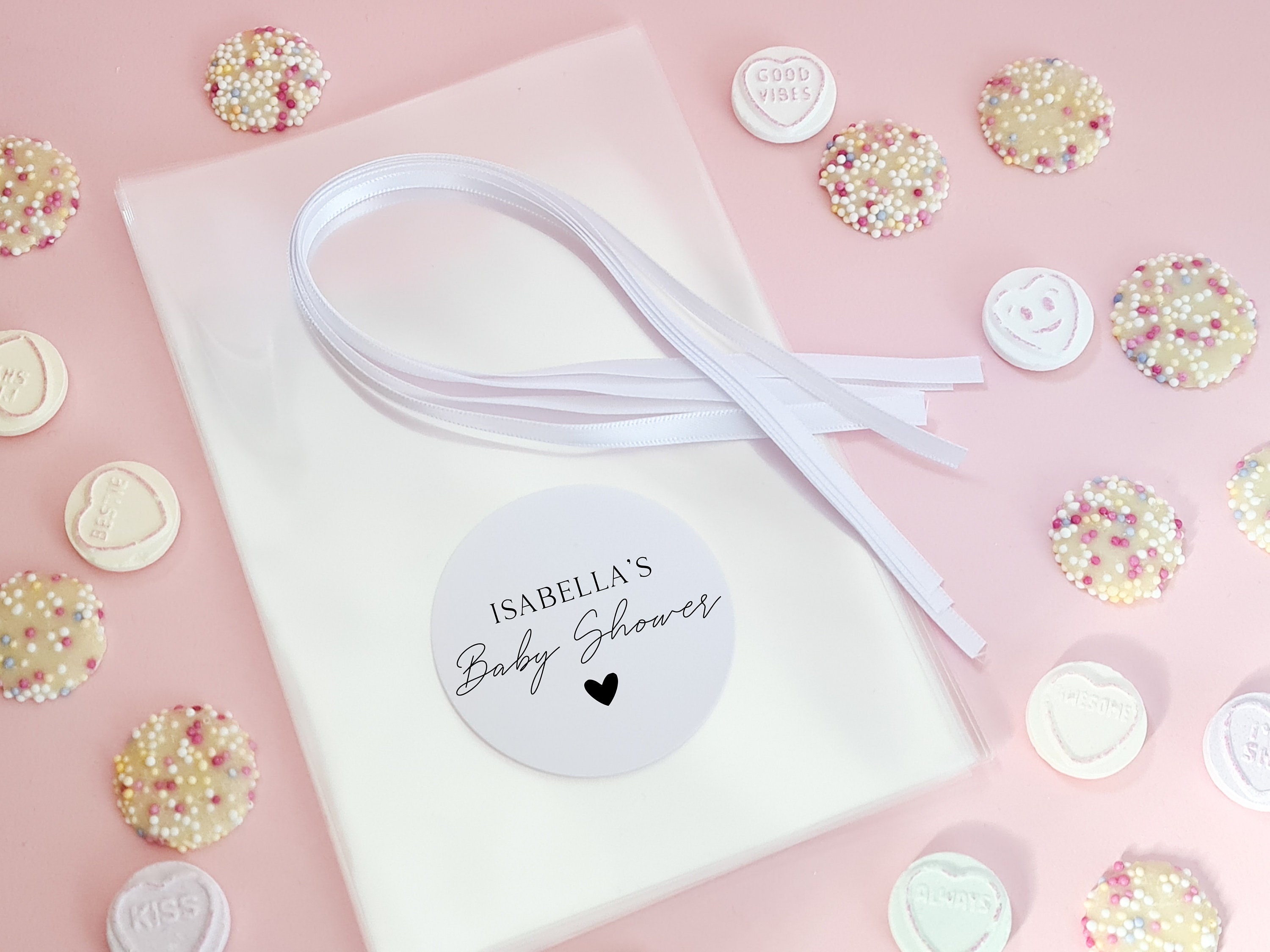 Favour Sweet Bags With Personalised Stickers - Sweet Bag Favours ...