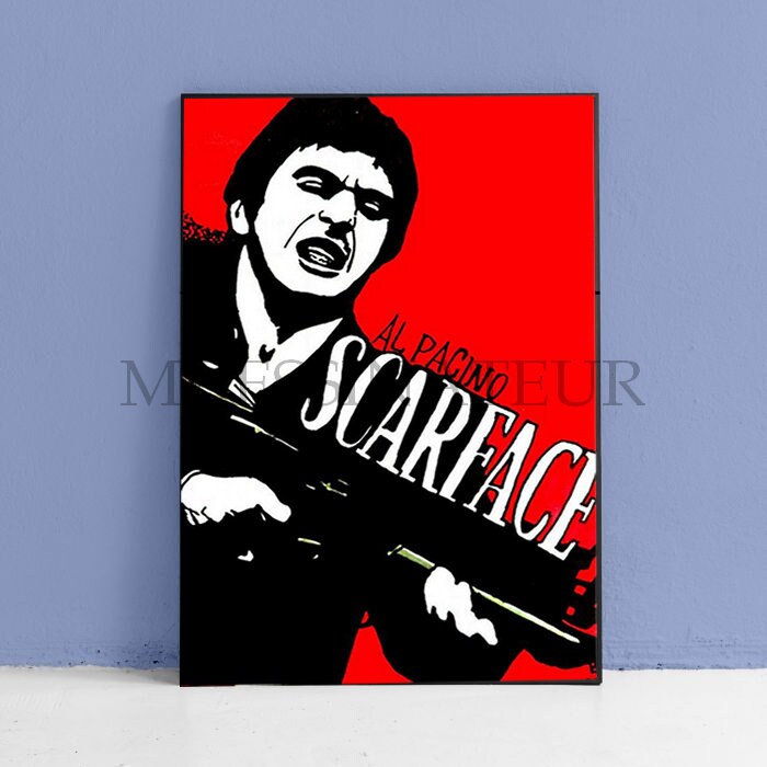 SCARFACE Drawing - Etsy