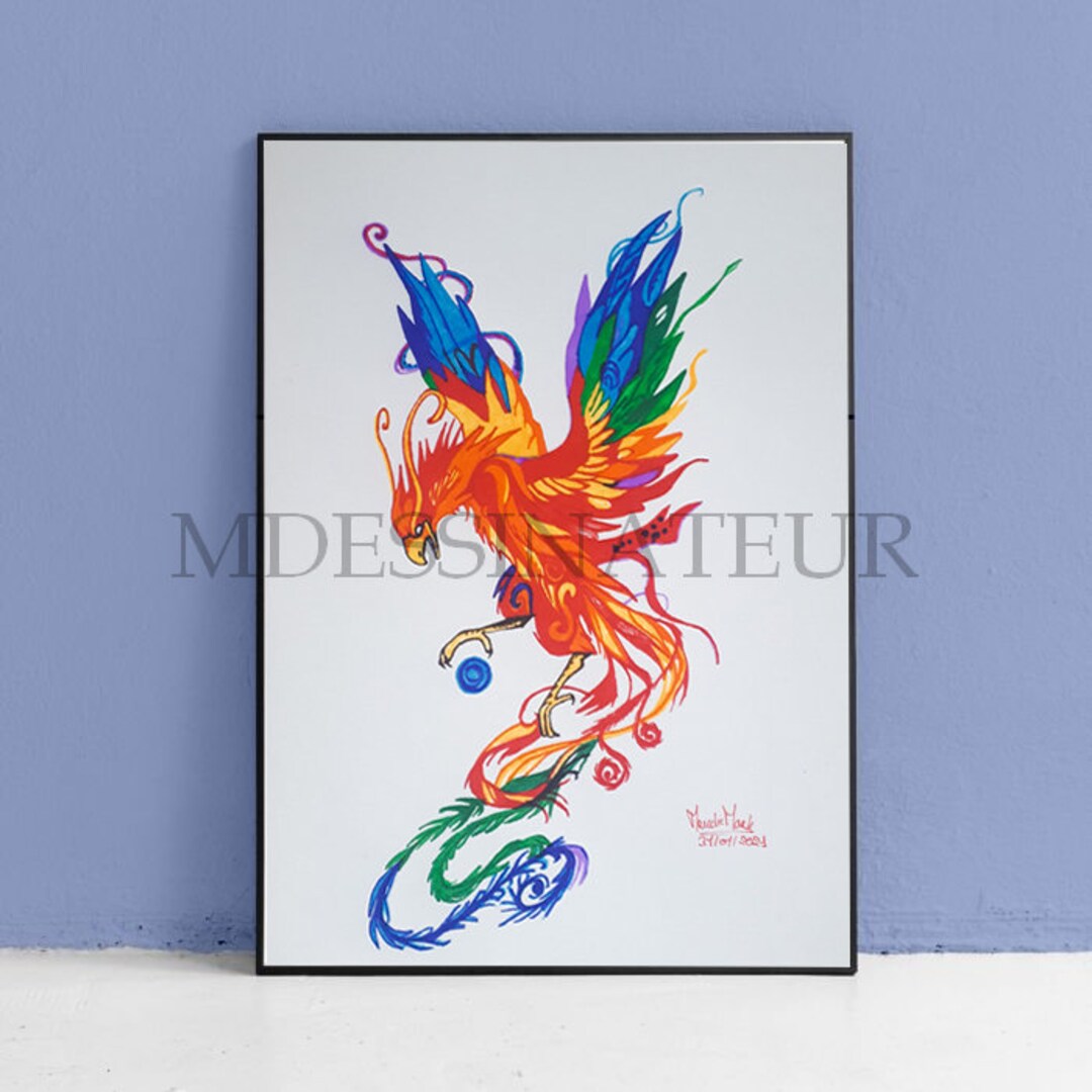 PHENIX Drawing - Etsy