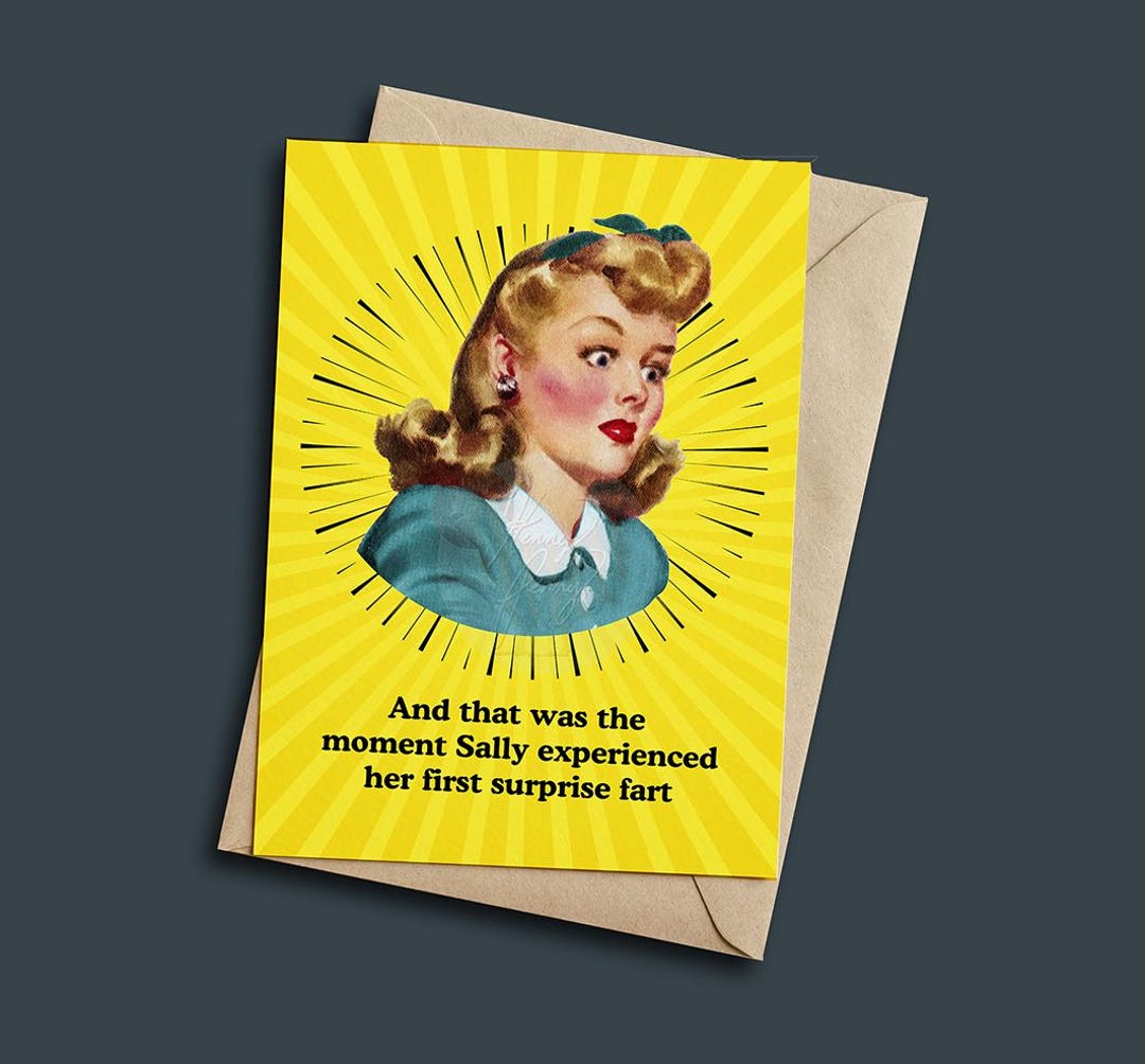 Funny Fart Birthday Card: Retro Humor Card for Friend - Etsy