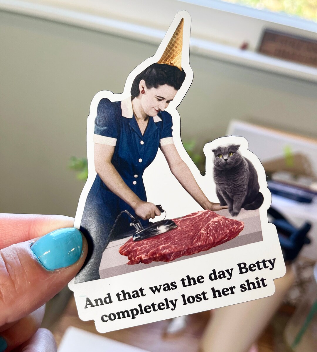 Quirky Magnet, Stressed Out Lady, Women Humor Unique Magnet, Crazy ...