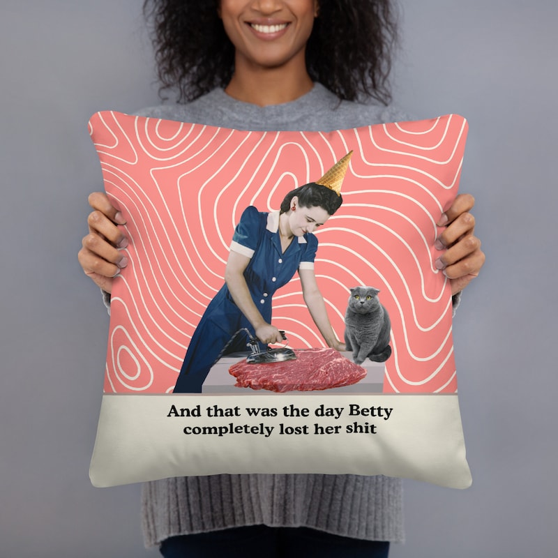 Funny Throw Pillow - Etsy