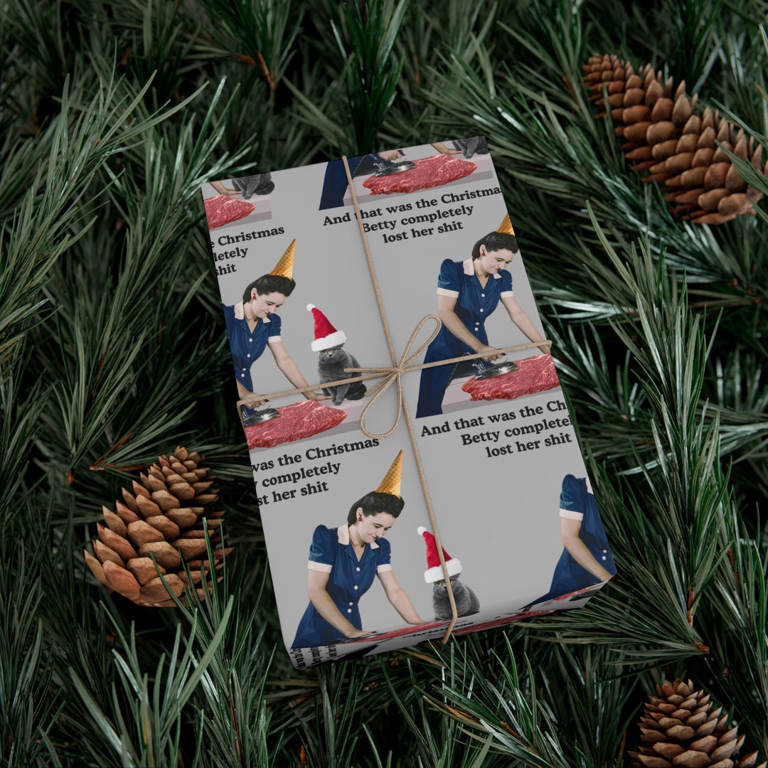 Funny Holiday Gift Wrap Creative Wrapping Paper Sassy Gift Wrap Snarky ...