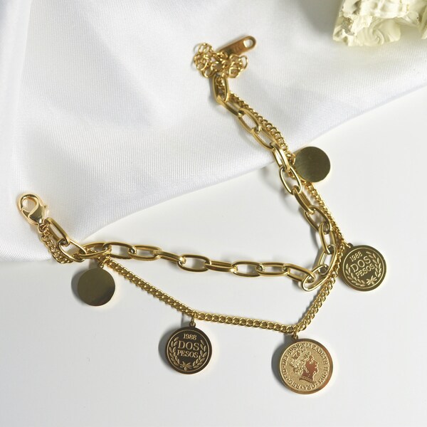 Coin Bracelet - Etsy