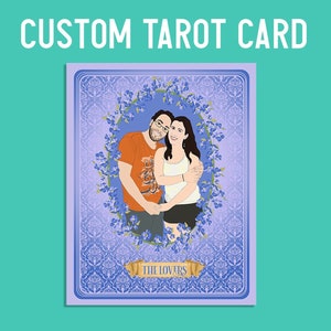 Drawing From Photo | Wedding Present | Custom Tarot Cards | Tarot Card ...