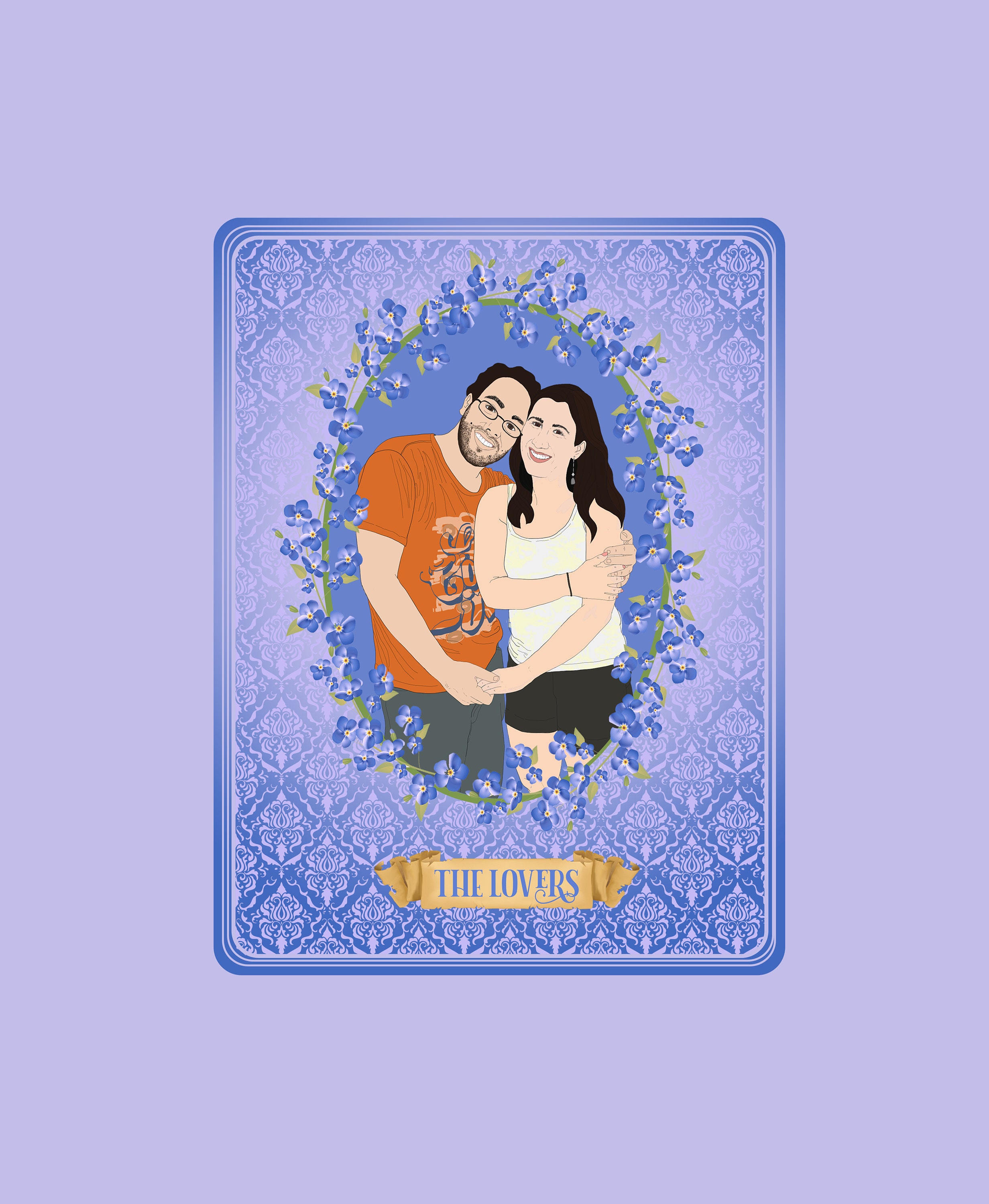 Drawing From Photo | Wedding Present | Custom Tarot Cards | Tarot Card ...