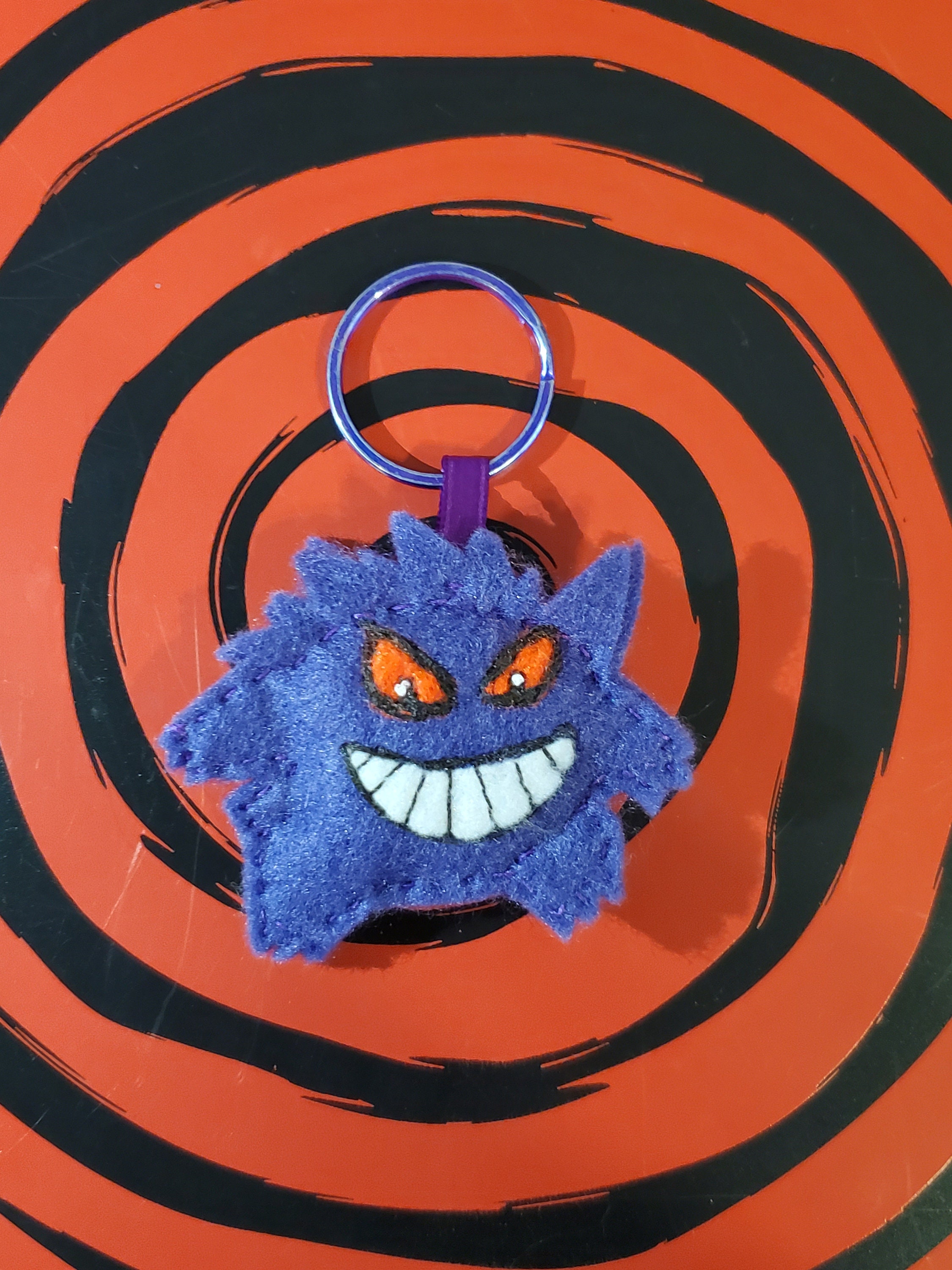 Handmade Gengar Pokemon Felt Plush Keychain - Etsy Canada