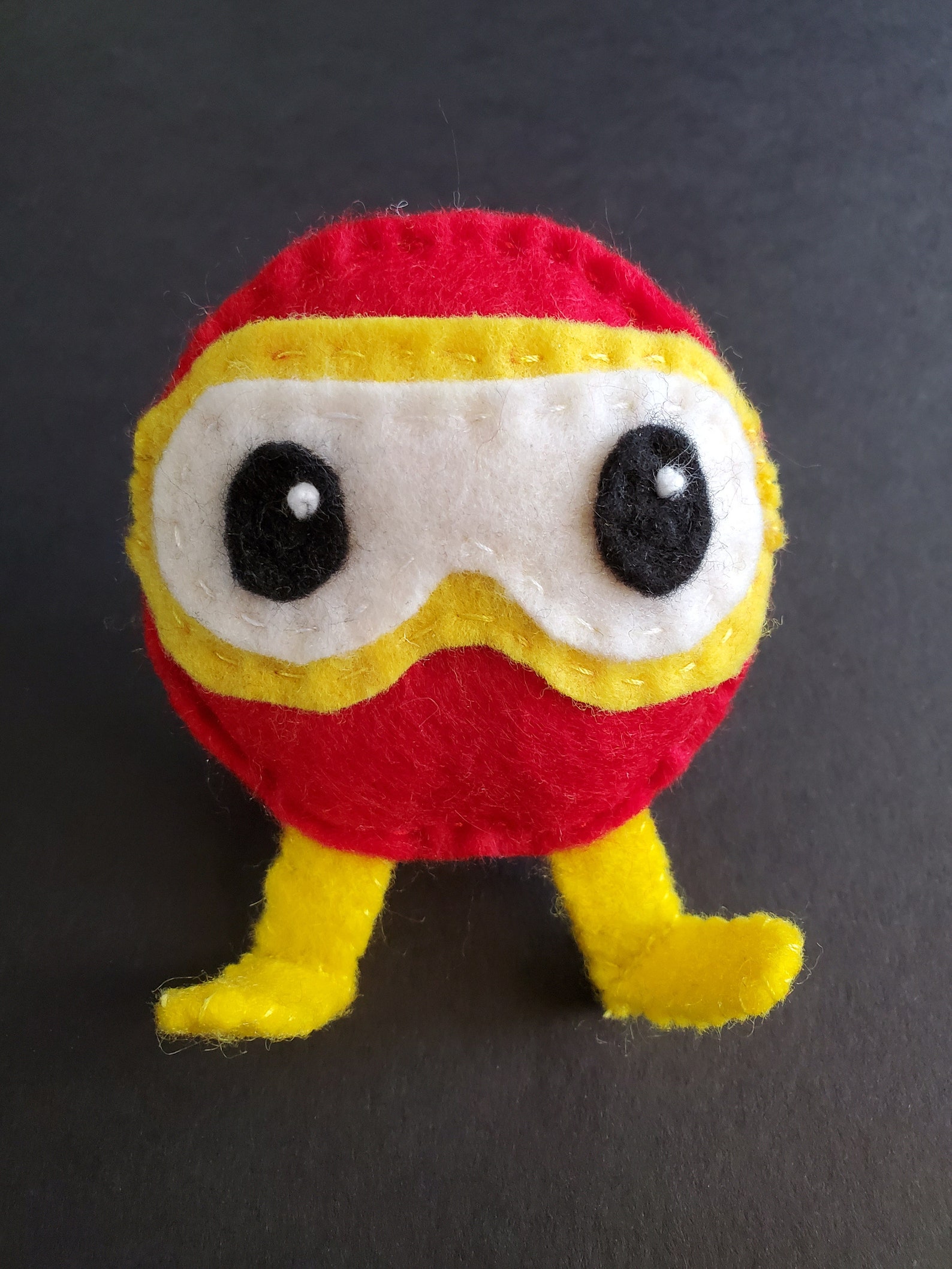 Pooka from Dig Dug Felt Plush Handmade Stuffy - Etsy Nederland