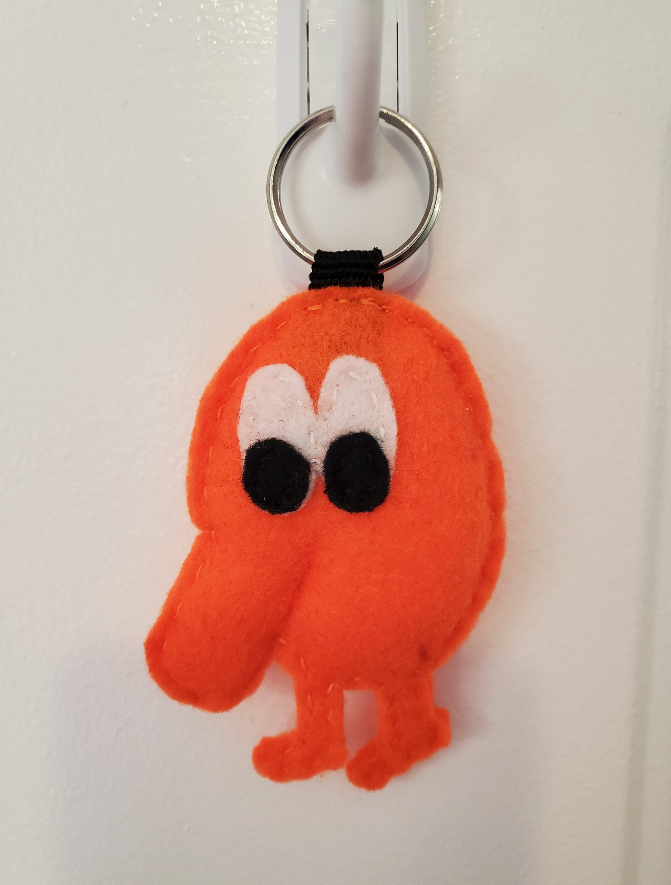 Qbert Felt Plush Keychain Handmade Stuffy - Etsy
