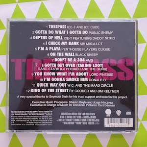 Trespass Music From the Motion Picture CD From 1992 - Etsy
