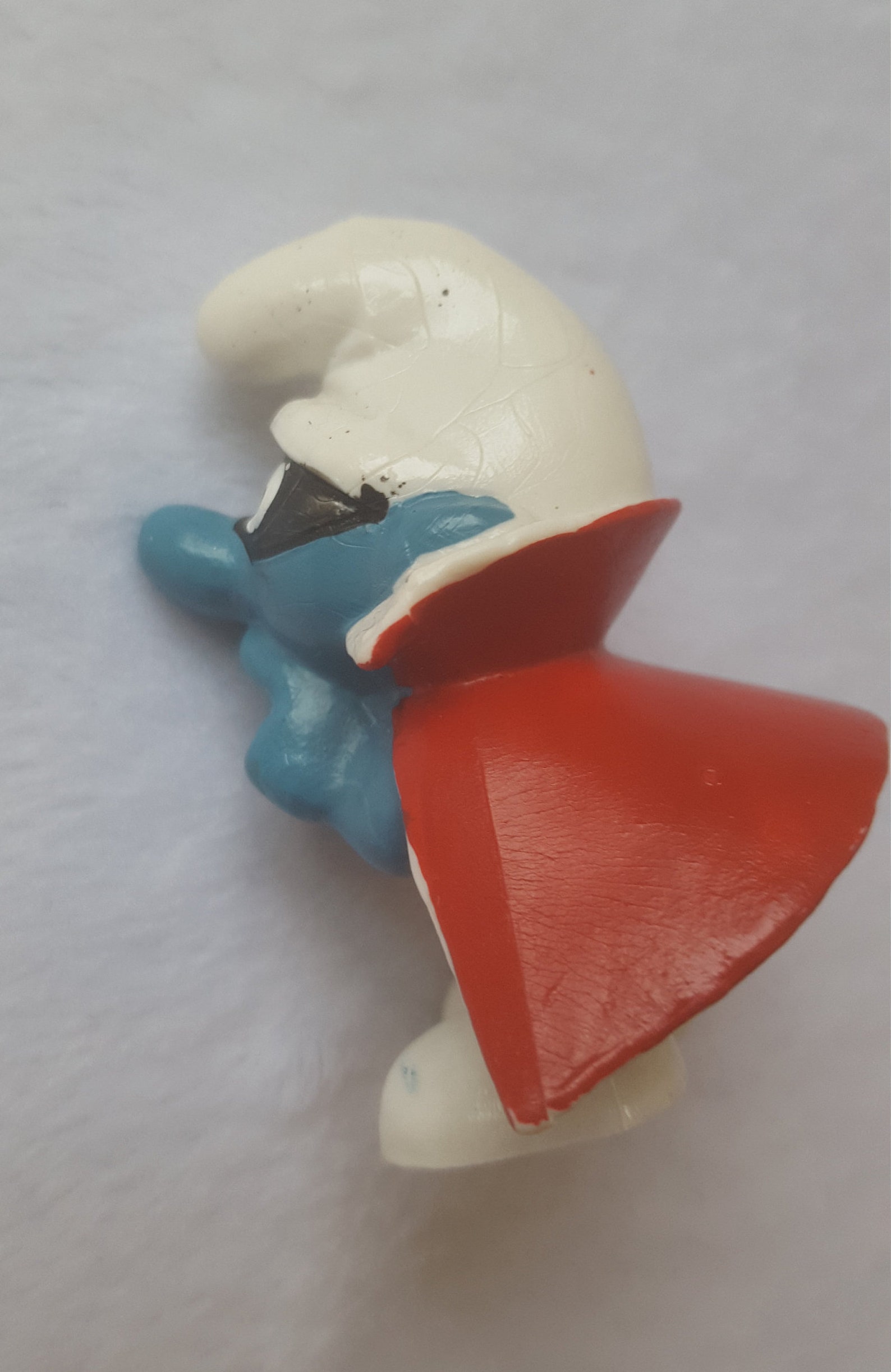 Spy Smurf PVC Figure Smurf Figurine With Cape and Mask - Etsy