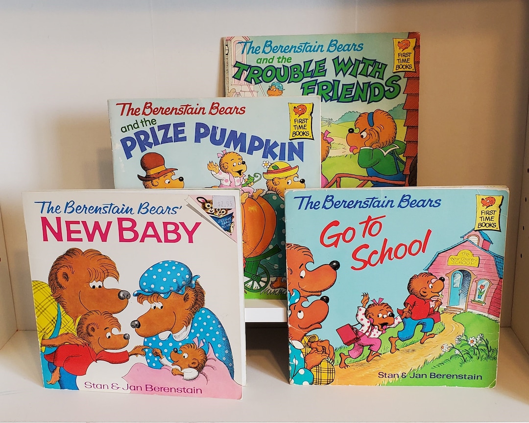 The Berenstain Bears Books, Set of 4 Vintage Softcover Children’s Books ...