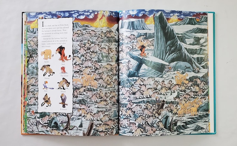 Disneys the Lion King Look and Find Childrens Book - Etsy Canada