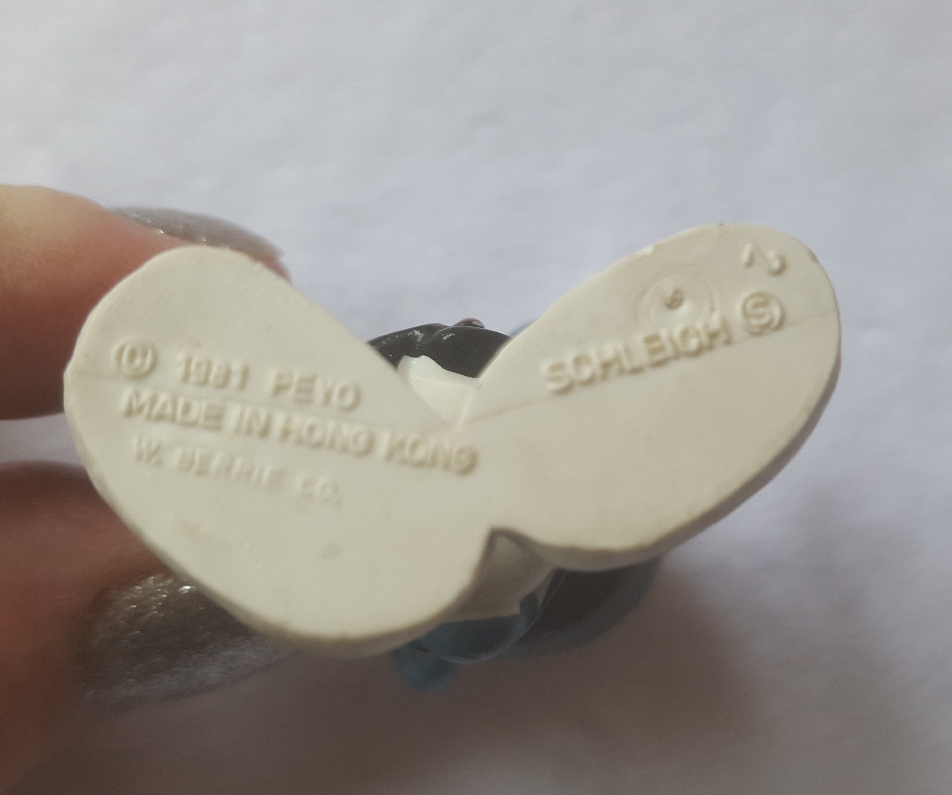 Police Officer Smurf PVC Figure, Policeman Smurf Figurine From 1981 - Etsy