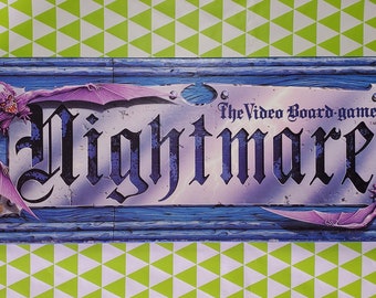 1991 Nightmare Boardgame / VHS Boardgame / Scary Party Board Game ...