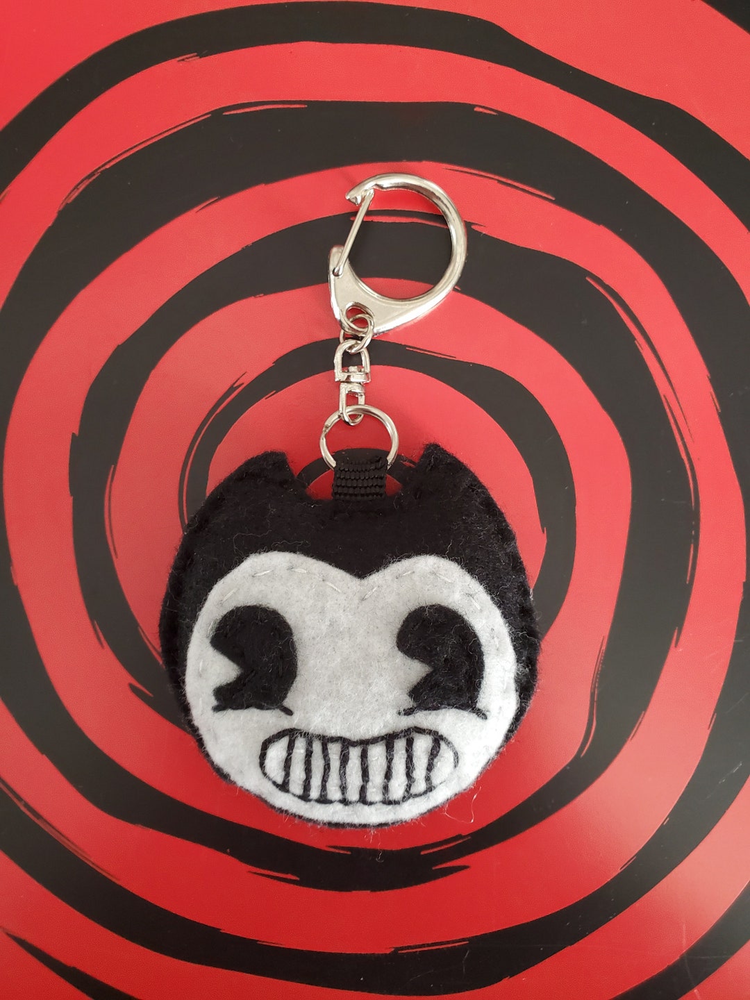Bendy Felt Plush Keychain, Handmade Stuffy - Etsy