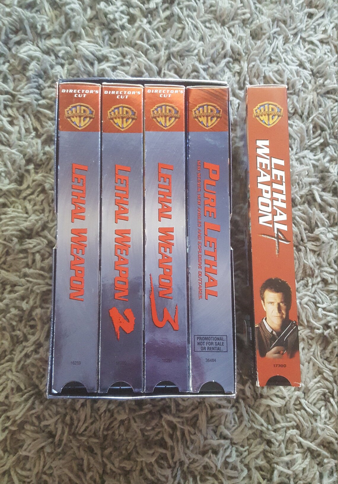 Lethal Weapon Legacy Box Set VHS Movies With Mel Gibson, Lethal Weapon ...