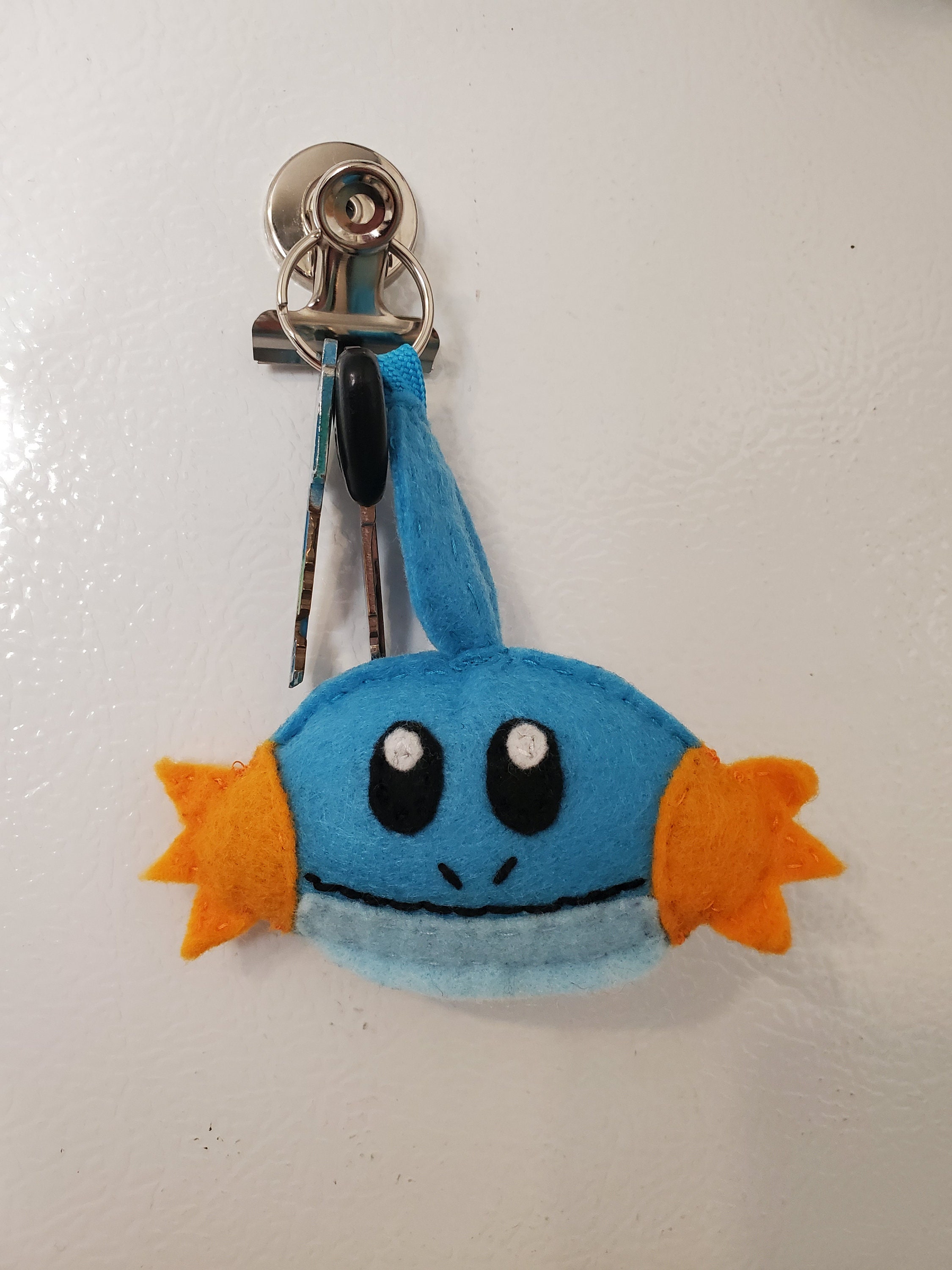 Mudkip Pokemon Felt Plush Keychain, Handmade Stuffy - Etsy