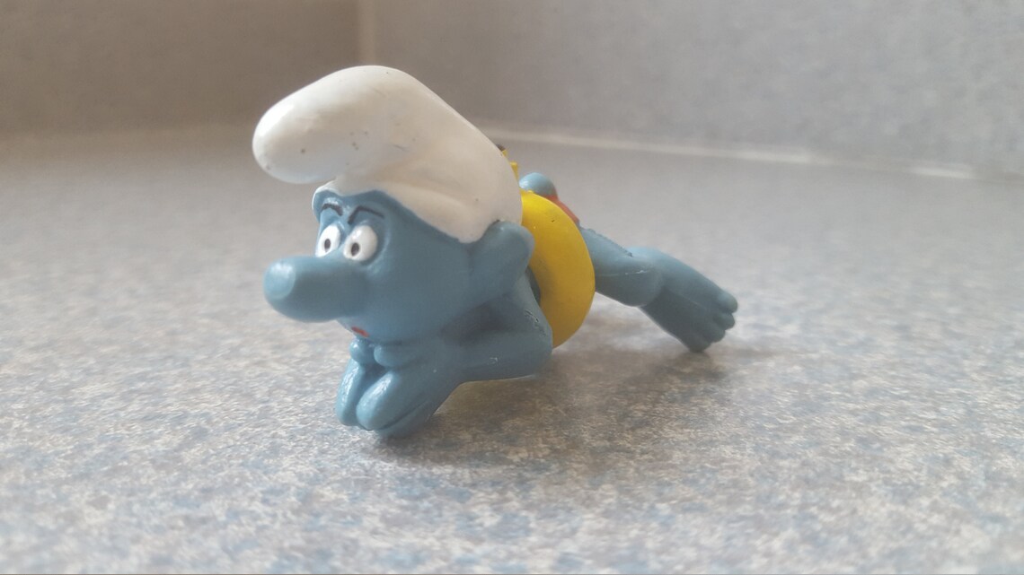 Swimmer Smurf PVC Figure Swimming Smurf Figurine - Etsy