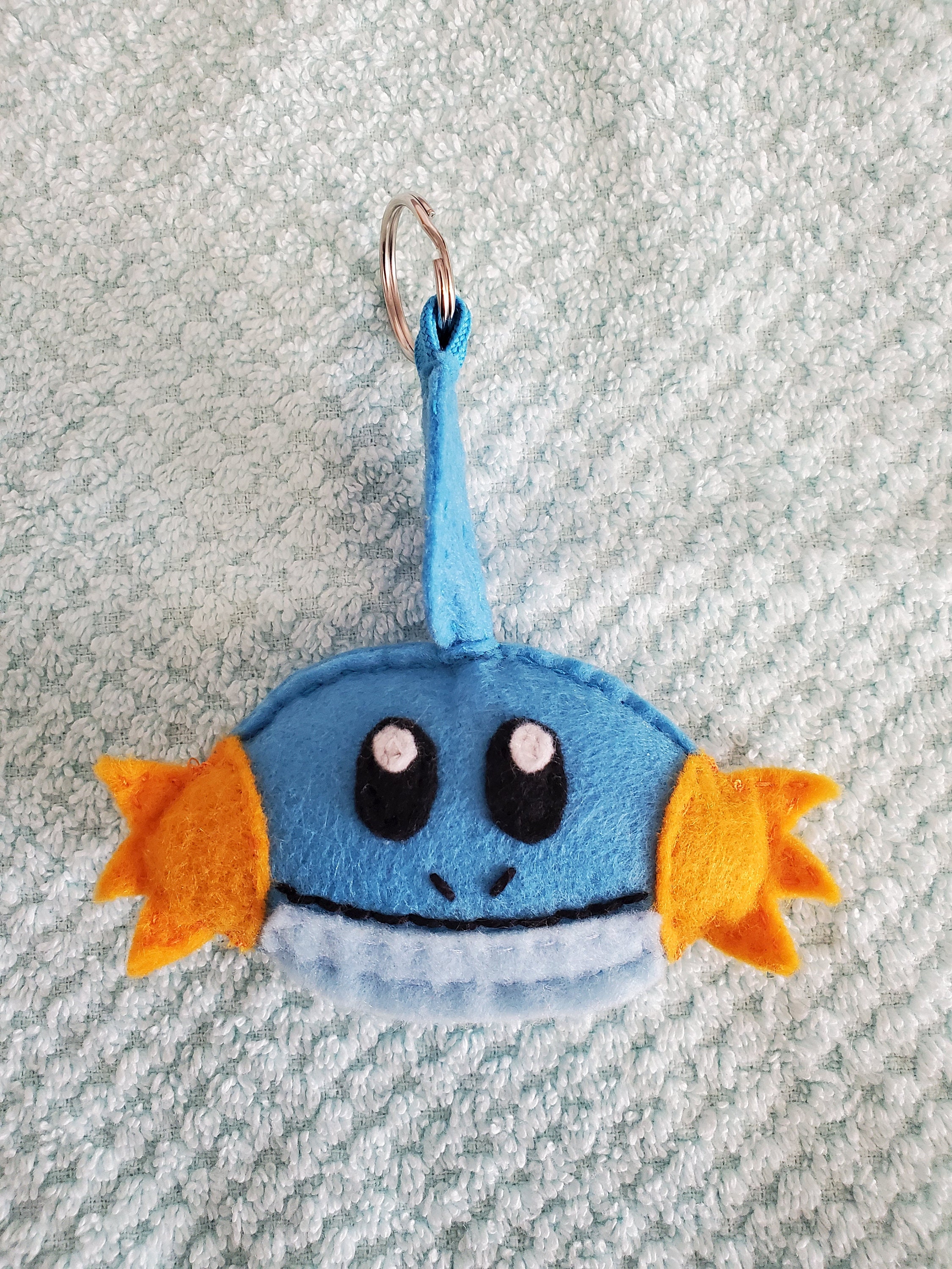 Mudkip Pokemon Felt Plush Keychain, Handmade Stuffy - Etsy