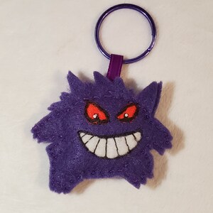 Handmade Gengar Pokemon Felt Plush Keychain - Etsy Canada