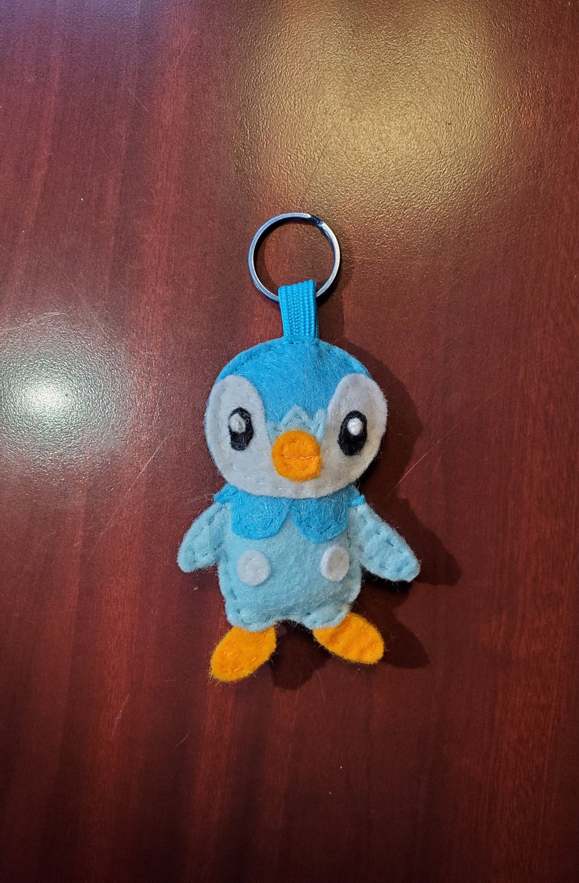 Piplup Pokemon Felt Plush Keychain, Handmade Stuffy - Etsy