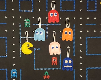 Felt Pac-man & Ghosts Set of 6 Mini Felt Stuffies Pacman and - Etsy Canada