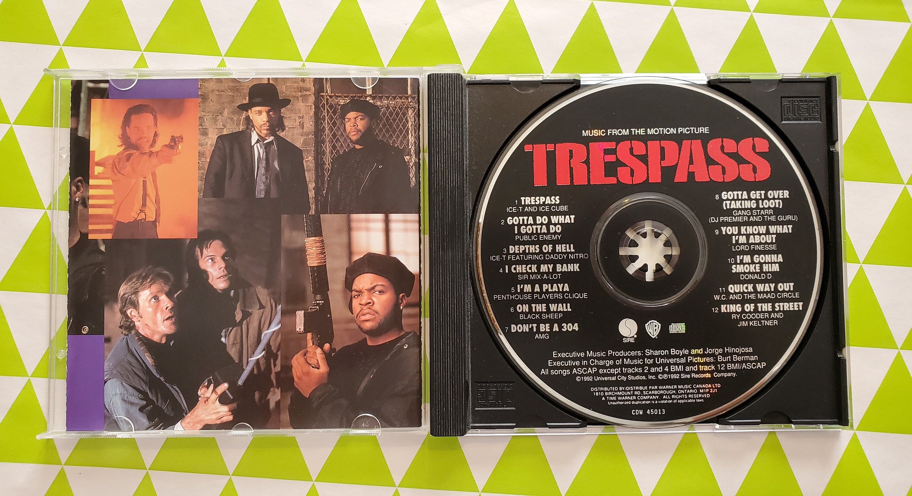 Trespass Music From the Motion Picture CD From 1992 - Etsy
