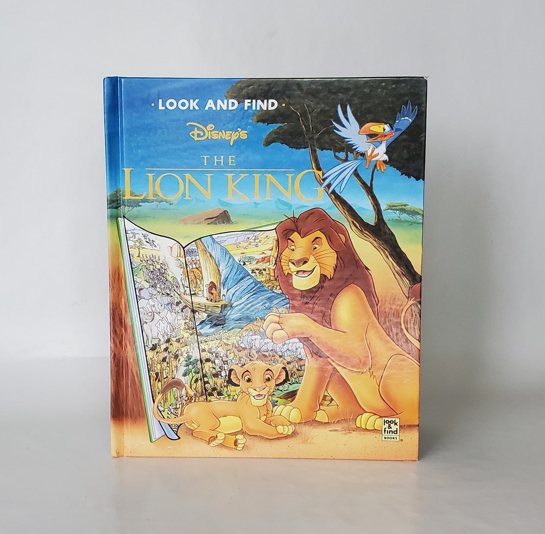 Disneys the Lion King Look and Find Childrens Book - Etsy
