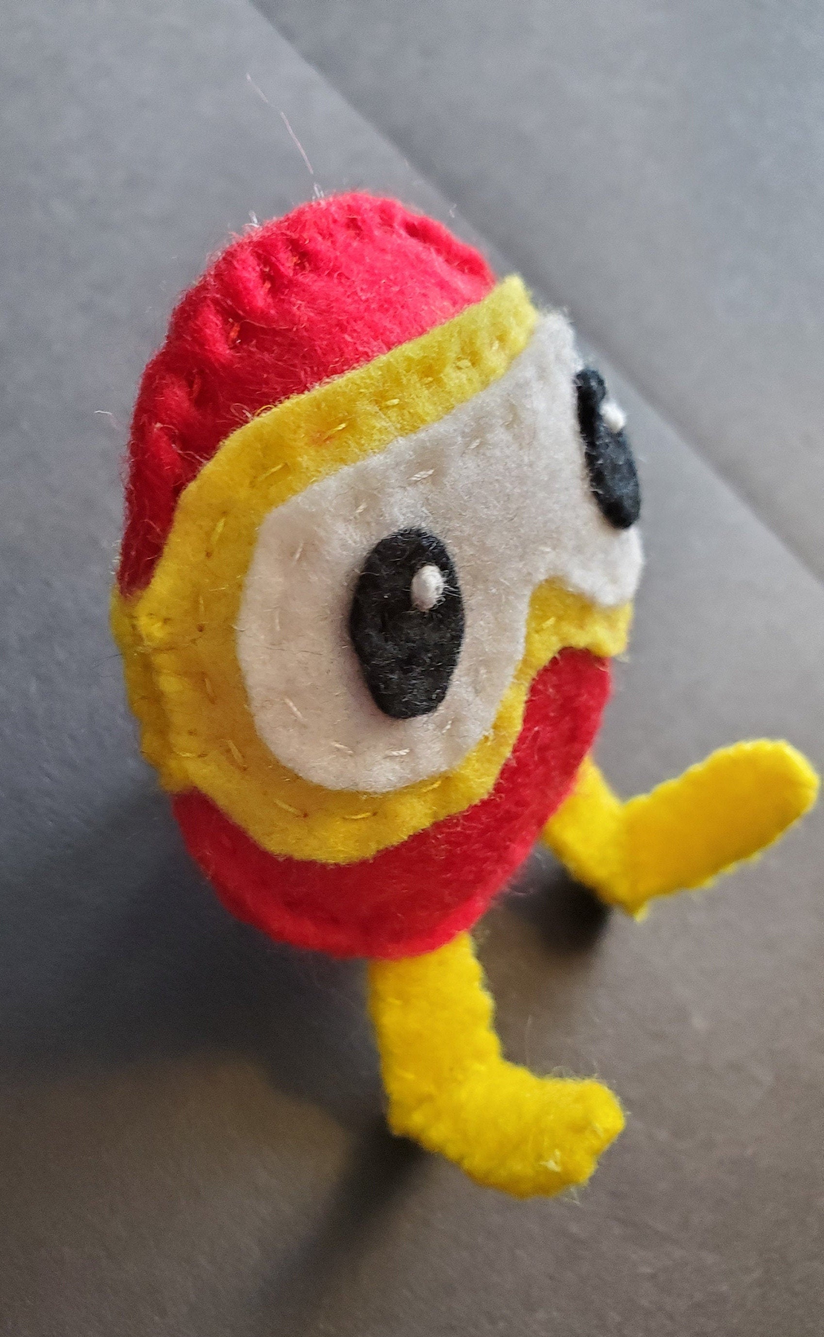 Pooka from Dig Dug Felt Plush Handmade Stuffy - Etsy Nederland