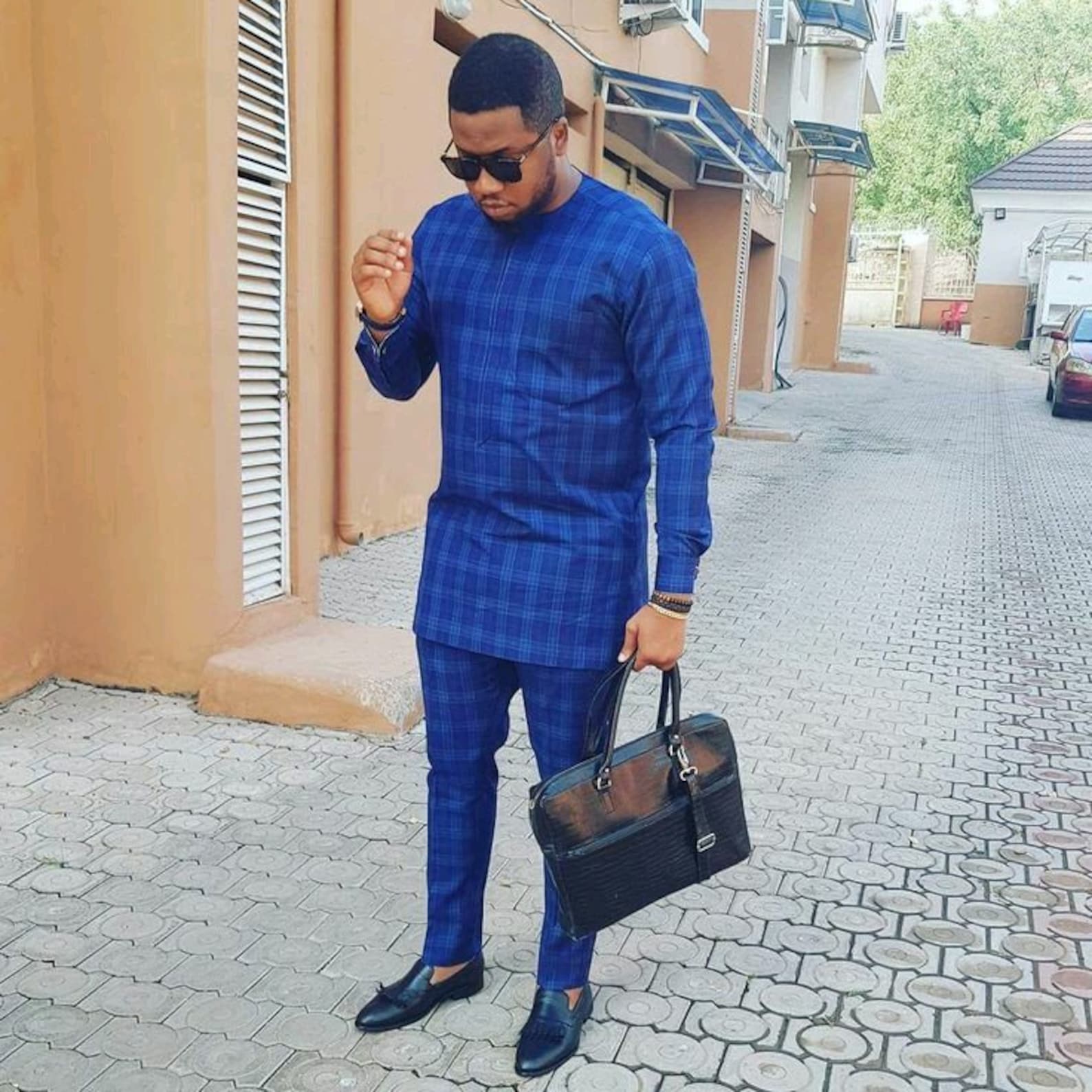 Blue African Dashiki Suit, Blue Suit, African Men Wedding, Groomsmen ...